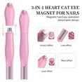 SDJMa 3-in-1 Cat Eye Nail Gel with Heart Magnet - Super Suction, Salon ...