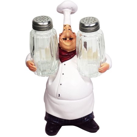 98920 Italian Chef Figurines Kitchen Decor with Salt Pepper Shaker ...