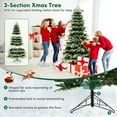 Yardi Yard Hinged Christmas Tree with 500 LED Lights Remote Control, 7 ...