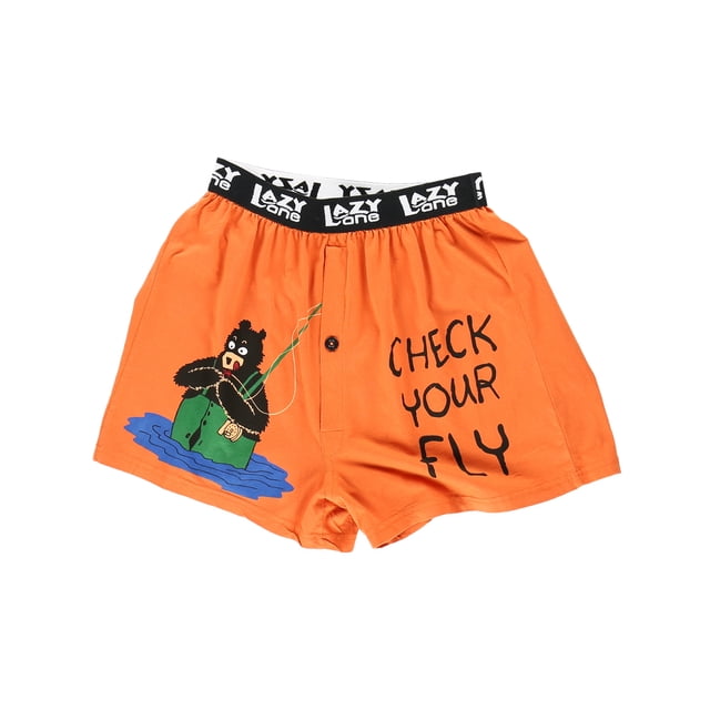 LazyOne Funny Animal Boxers, Fly Fishing, Humorous Underwear, Gag Gifts ...