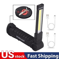 DFITO LED Work Light COB Rechargeable Work Flashlight with Magnetic ...