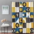 Bathroom Shower Curtain Abstract Eyes Moon Love Heart Waterproof Shower ...