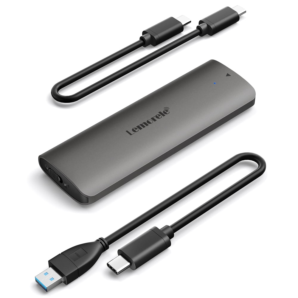 Lemorele SSD Enclosure Hard Drive Cases External M.2 NVMe with USB 3.1 ...