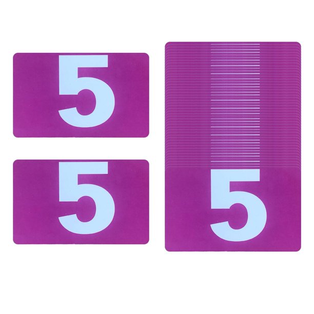 50 Pieces Number Cards Counting Versatile Learning Math Game Chips for ...
