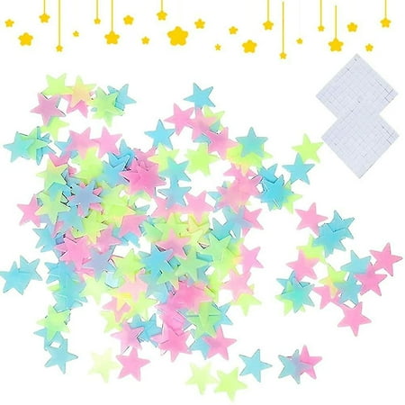 Luminous Stickers, 200 Pieces Luminous Star Stickers, 3d Luminous Stars ...