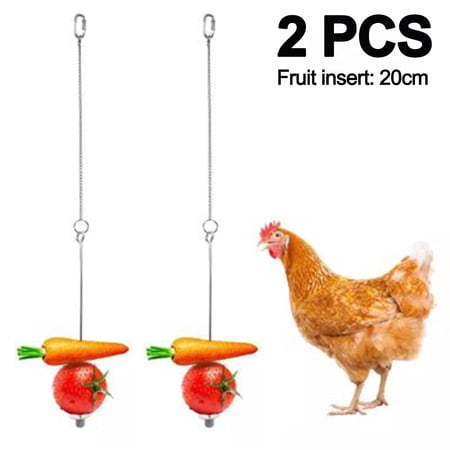 2pcs Chicken Veggies Skewer Fruit Holder for Hens Pet Chicken Vegetable ...