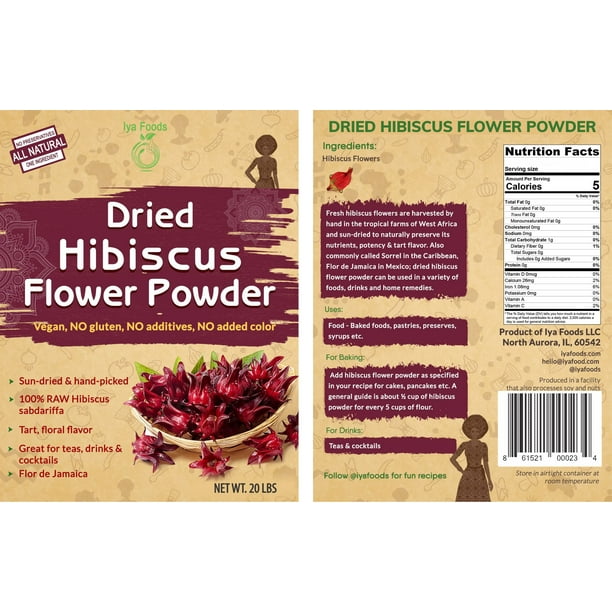 Dried Hibiscus Powder – 20LBS - Walmart.com