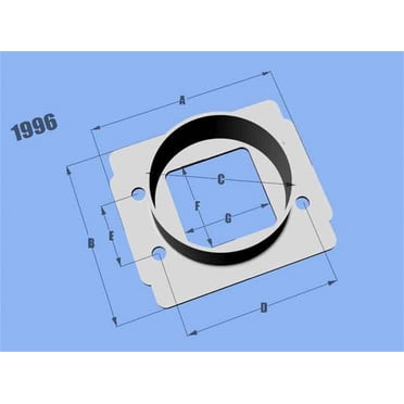 Vibrant Performance 1998 VIB1998 MASS AIR FLOW SENSOR ADAPTER PLATE FOR ...