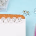 Clear Plastic Head Push Pins with Reusable Box for Bulletin Boards Wall ...