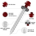 # 3/16 * 1 "595PCS 5lbs Red Hexagonal Metal Sheet roof Screws, # 10 * 1 ...