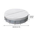 Round Swimming Pool Cover, Dustproof Waterproof Pool Protector with ...