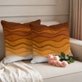 Abstract Outdoor Throw Pillow Covers Set of 2, Yellow White Gradient ...