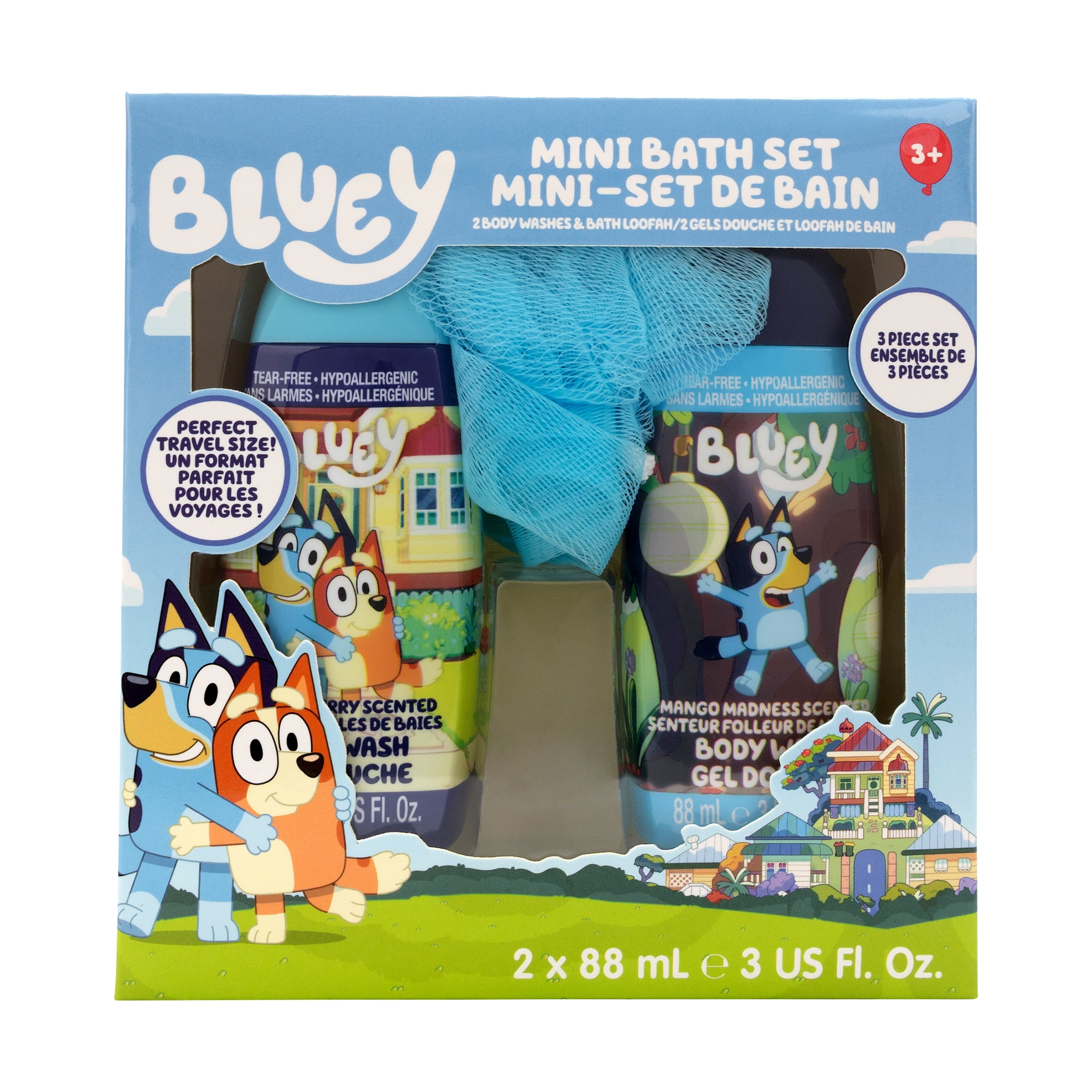 Bluey 2 Pack Body Wash and Loofah Set, Bluey 2 Pack Body Wash and ...