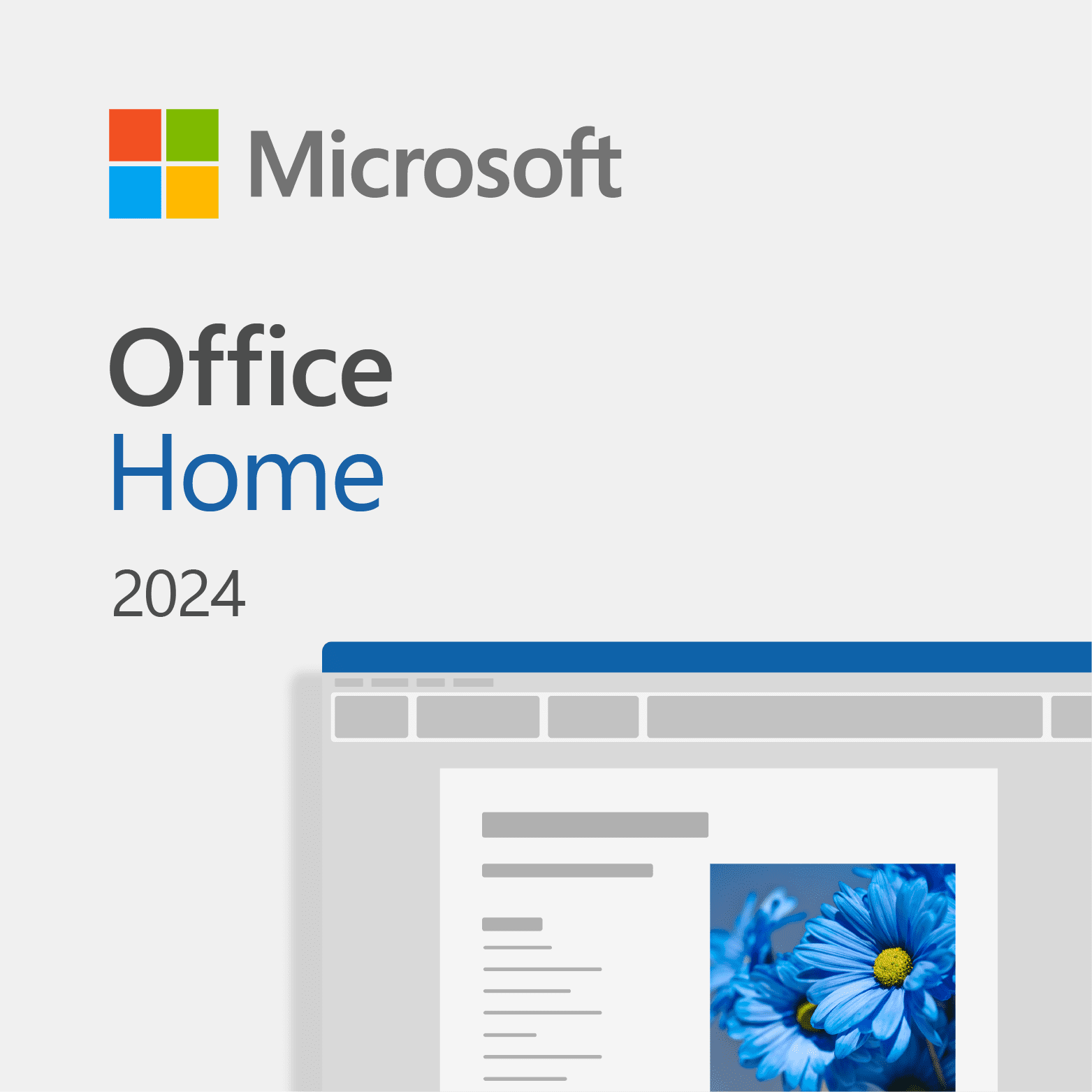 Microsoft Office Home 2024 One time purchase  1 Device Windows 10/11  Mac - Download