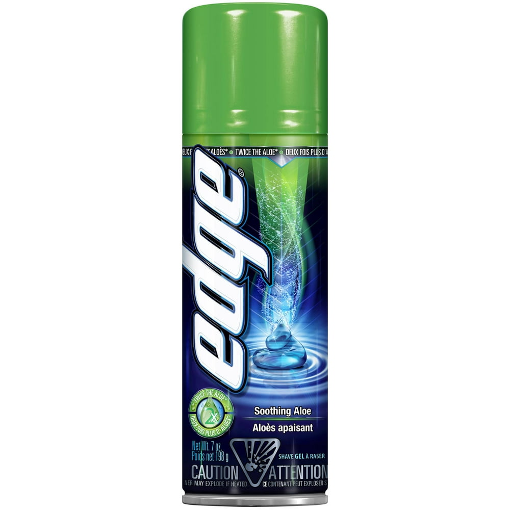 Edge Shave Gel for Men Soothing Aloe - 7 Ounce (Pack of 6) - Walmart ...