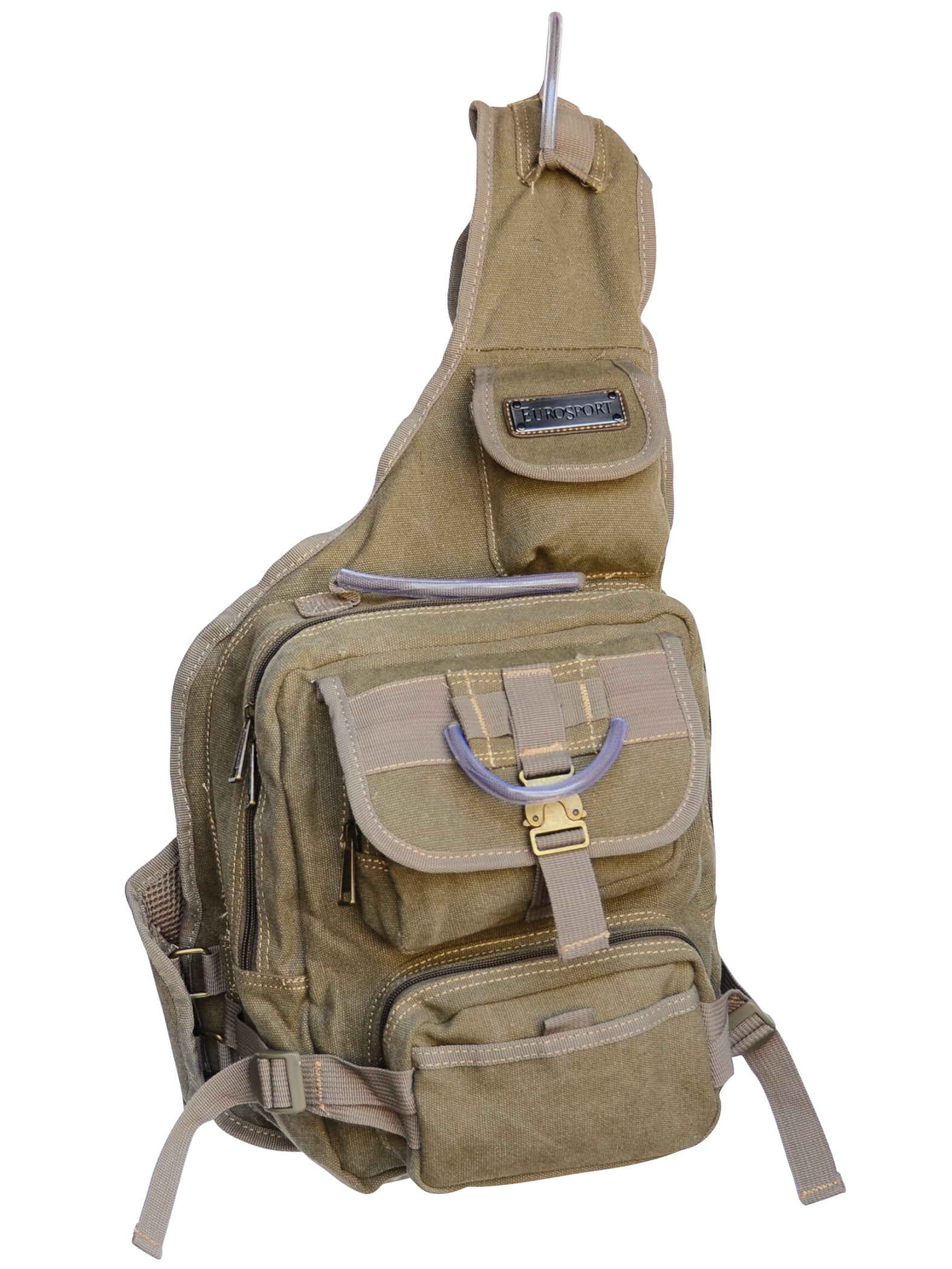 Adjustable Padded Back Panel Cross-Body Sling Day Backpack - Walmart.com