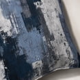 Abstract Blue Gray Throw Pillow Cover, One-Side Print Decorative Square ...