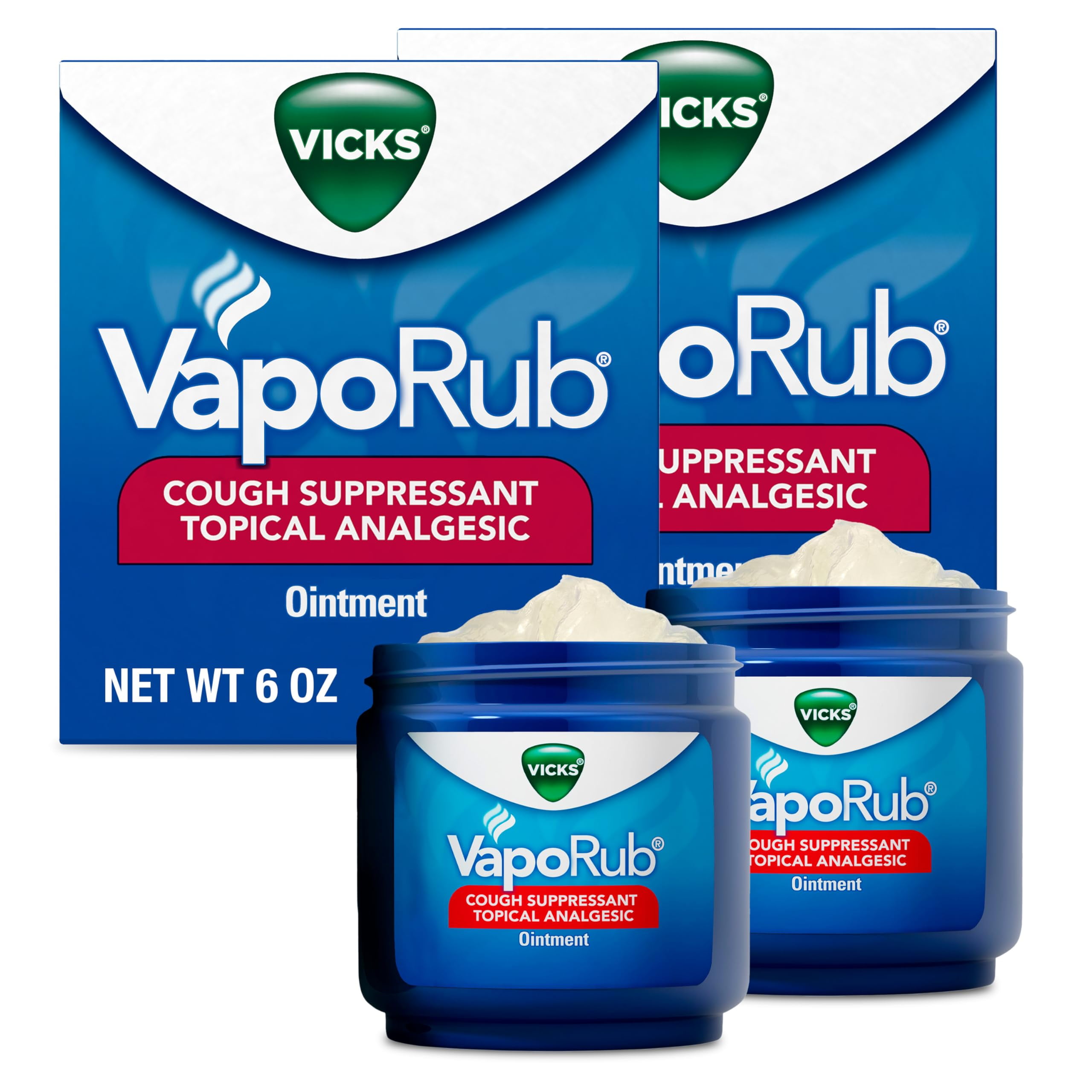 Ungüento Vicks VapoRub Original para la tos, 180 ml (2 x 90 ml ...