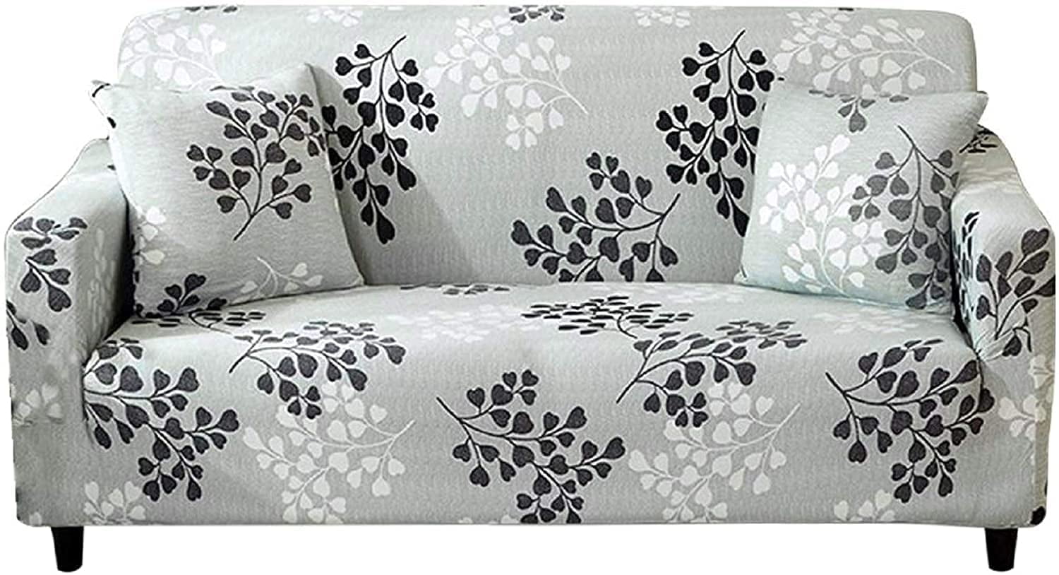 Printed Sofa Cover Stretch Couch Covers Patterned Loveseat Slipcovers ...