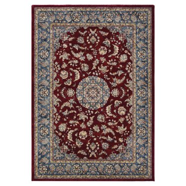 Monarch Kerman Vase Antique Cream-Slate Area Rug - Multiple Sizes ...