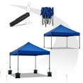 Renwick 10' x 10' Pop-up Blue Square Gazebo with Waterproof - Walmart.com