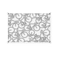Abstract Sun Shade Sail 6.5'X10' Black Bicycles Line Texture Modern ...