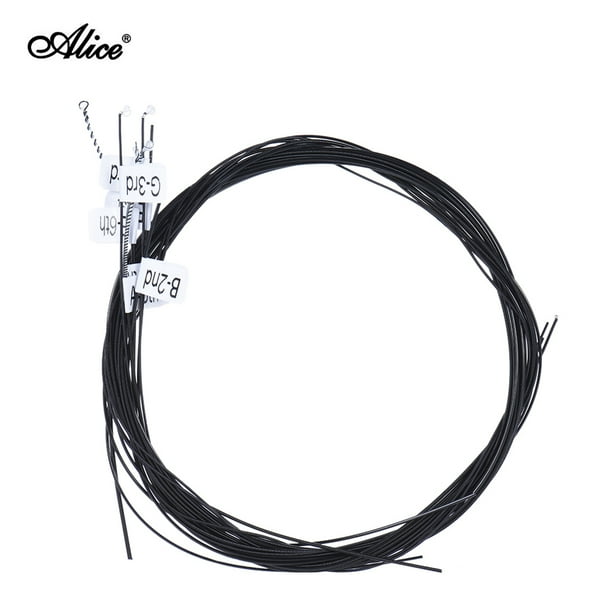 Alice AC136BK-N Black Nylon Classical Guitar Strings 6pcs/set (.028-.043) Normal Tension with ...