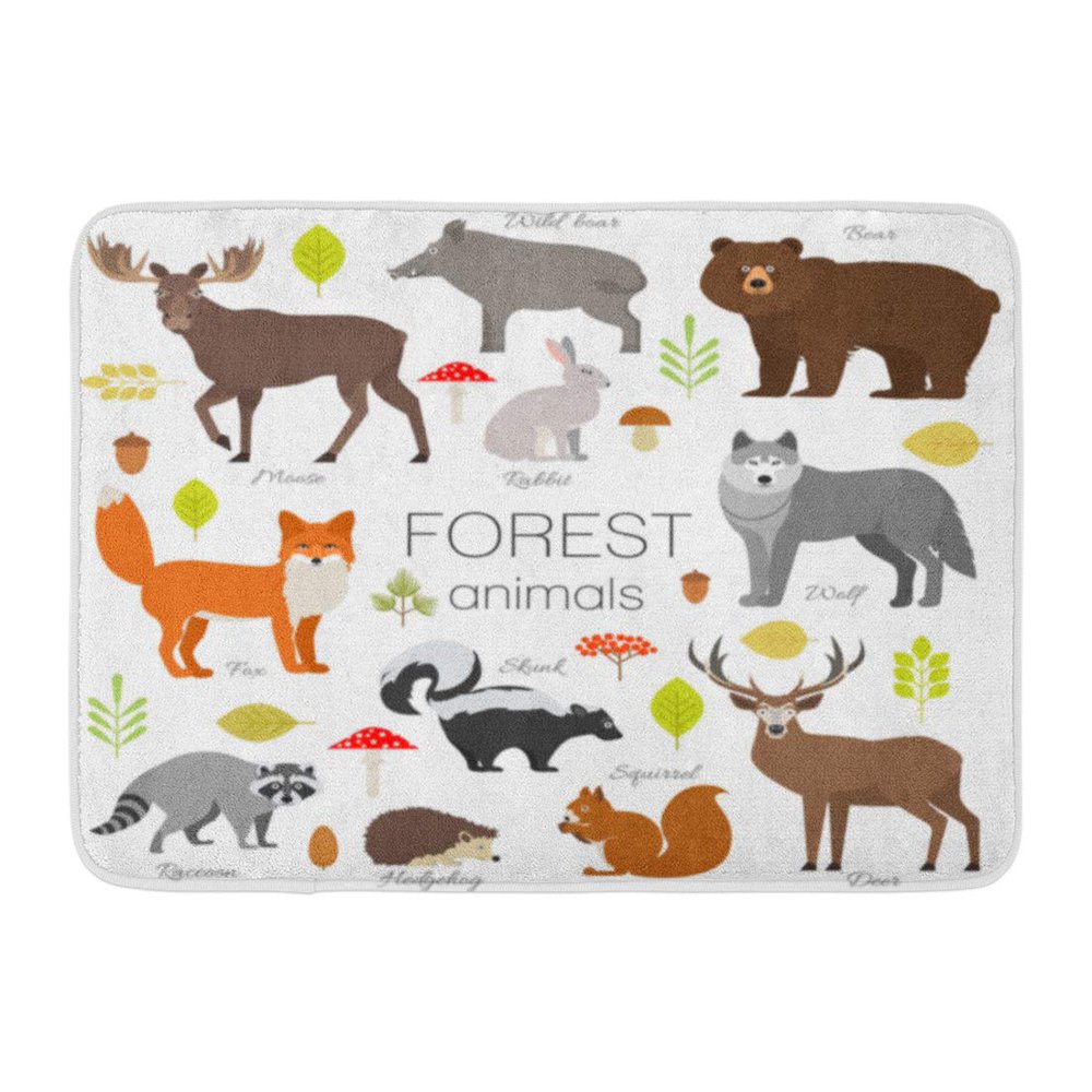 GODPOK Woodland Forest Animals Moose Wild Boar Bear Fox Rabbit Wolf ...