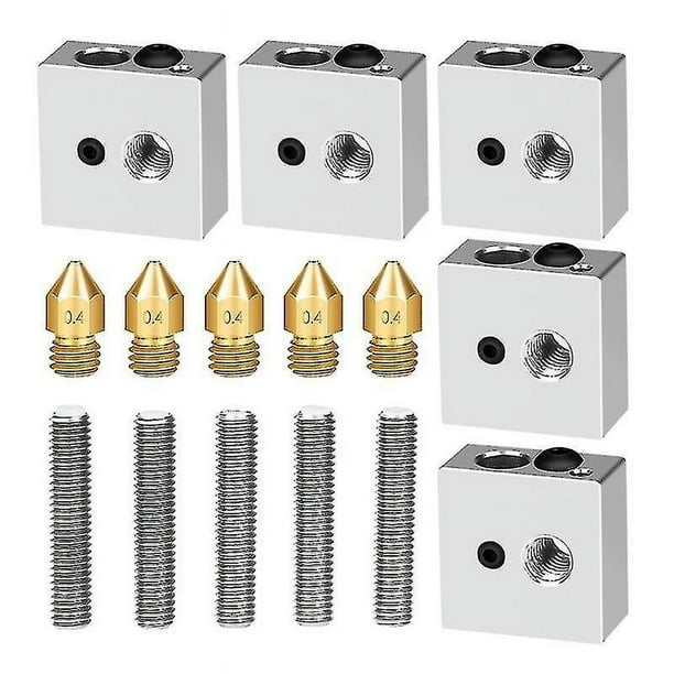 Extruder Nozzle And Heater Blocks Hotend For Mk8 Makerbot Anet A8 3d ...