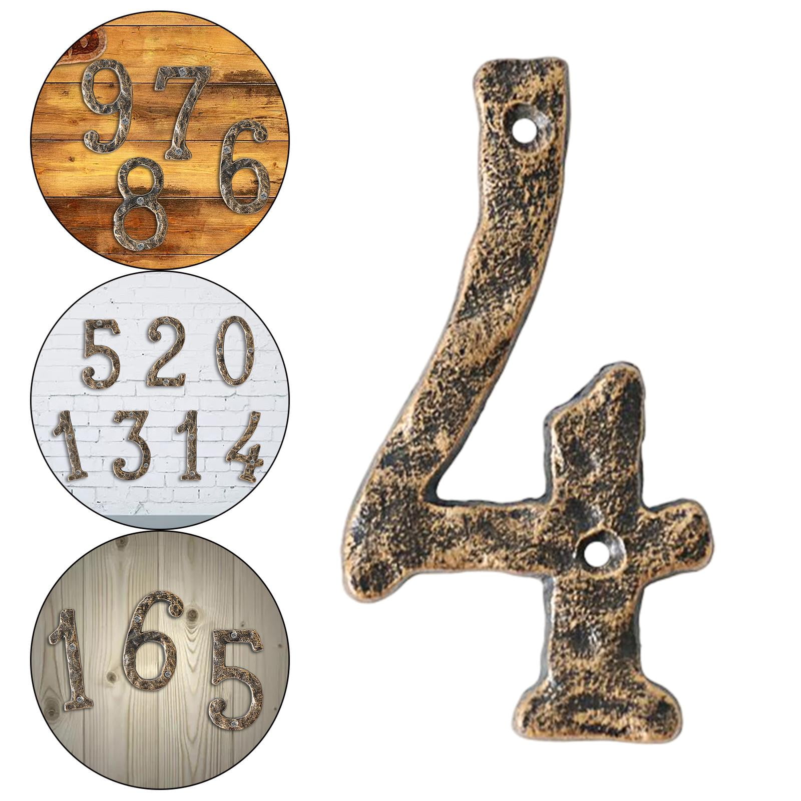 Home Number, Cast iron Address Number for Shop Bathroom Sign Door Sign ...