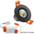 2inch LED Dimmable Downlight, 3W COB Recessed Ceiling Light, Warm White ...