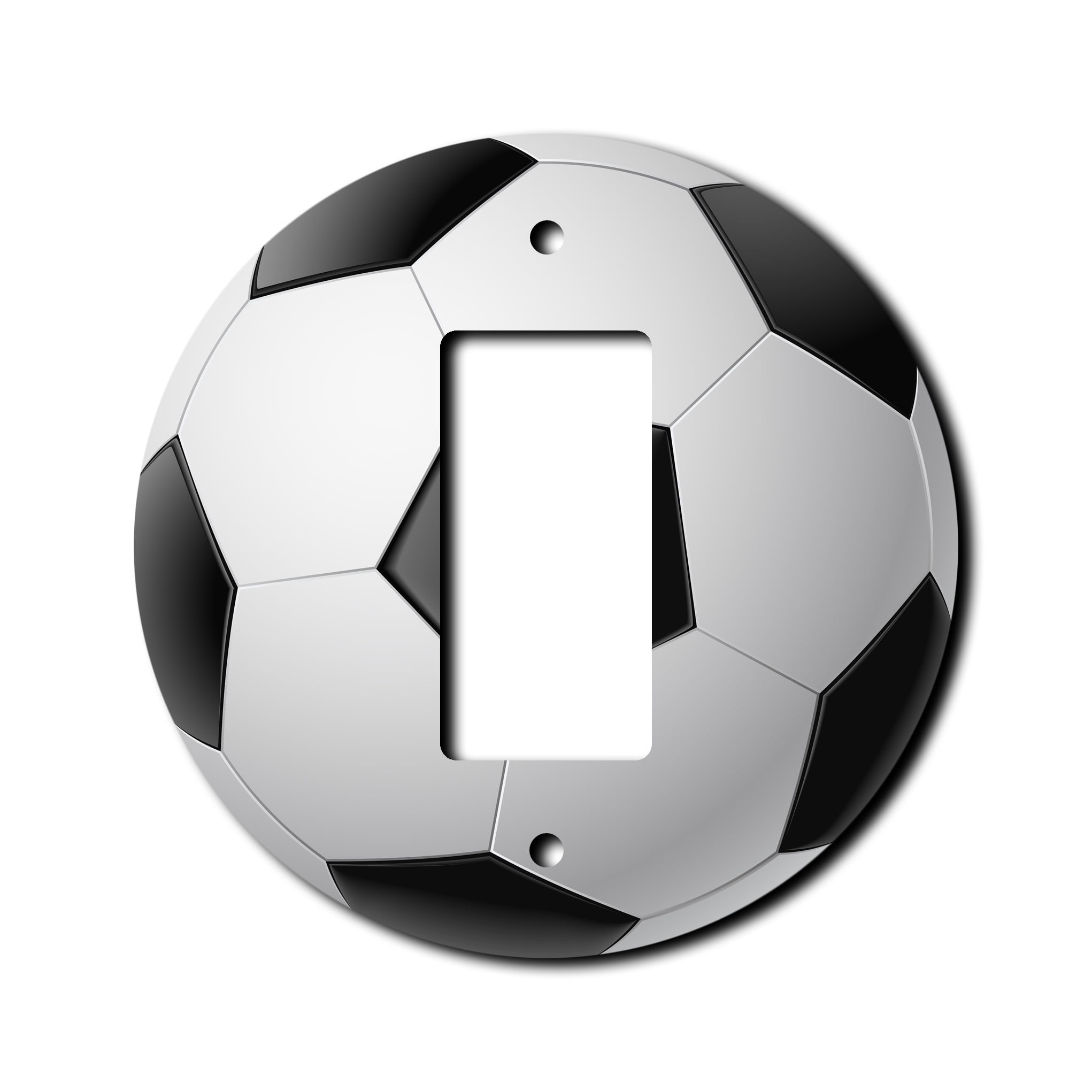 Off The Wall Plates - Soccer Ball - Single Gang Paddle Rocker - Walmart.com