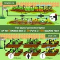 Quick-Connect Drip Irrigation Kit for Garden, 126FT Raised Bed Watering ...