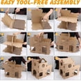 Cardboard Cat House for Indoor Cats, Multi-Level Scratcher Condo with ...
