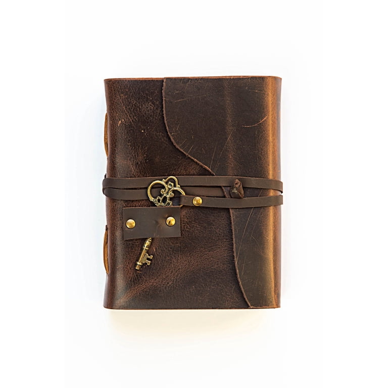 Old Leather Journal With Key