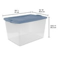 Free Shipping! Sterilite 66 Qt. Latch Box Plastic Adult, Blue Moonlight ...