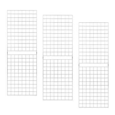 2' x 7' Chrome Portable Grid Panel (Pack of 3) - Walmart.com