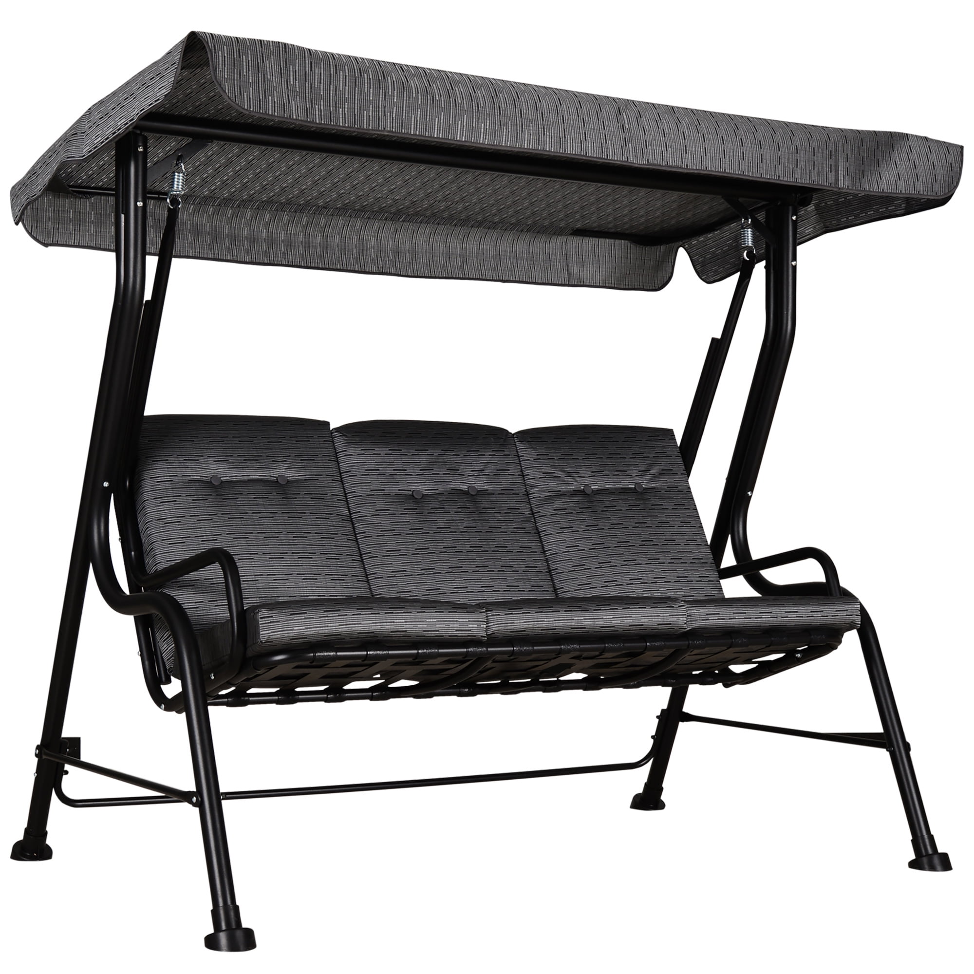 Click here for Outsunny Outdoor 3-Person Metal Porch Swing Chair... prices