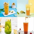 200pcs Colorful Plastic Long Straws Disposable Drinking Straws- 0.23 ...