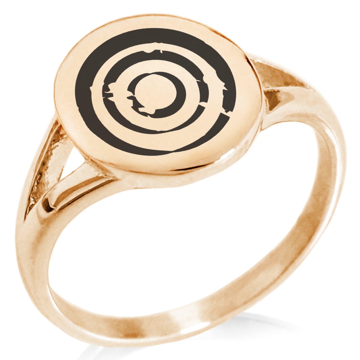 Stainless Steel Ancient Tribal Greatness Rune Minimalist Oval Top ...