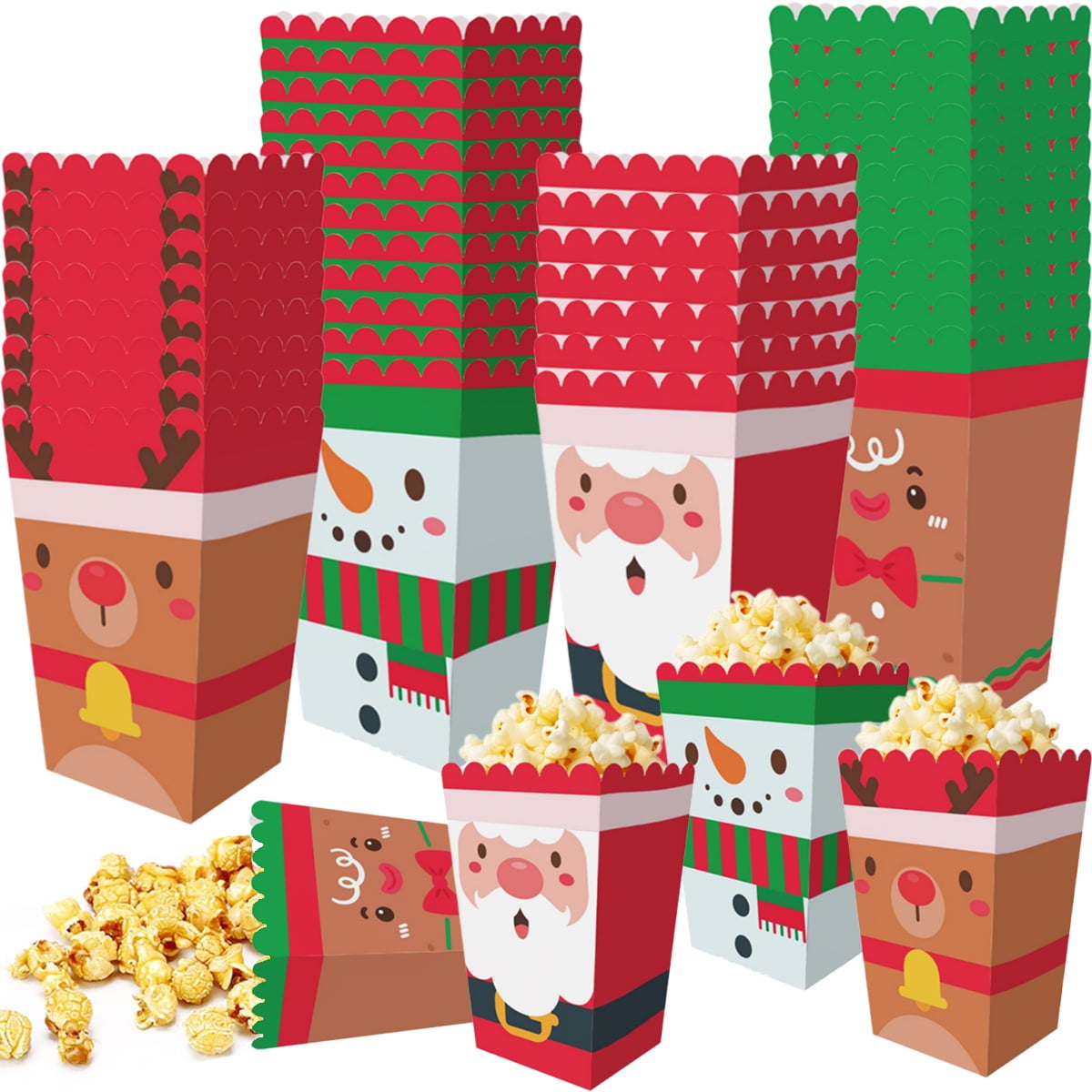 Click here for Generic 12 Festive Christmas Popcorn Boxes: Santa... prices