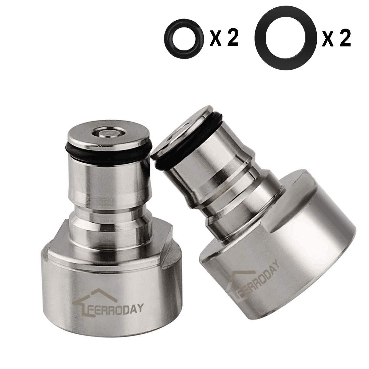 FERRODAY Ball Lock Keg Coupler Adapter Sankey To Ball Lock Quick