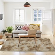 Phantoscope Deluxe Soft Faux Rabbit Fur Collection Decorative Home ...