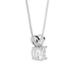 14K Rose Gold 8.0 Carats Lab Grown Diamond Solitaire Pendant Necklace ...