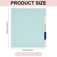 2 Sets Plastic Discbound Notebook Index Divider Sheets 11 Holes Tab ...