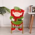 ANXPTIME Christmas Chair Slipcovers with Santa Claus Snowman Chair ...