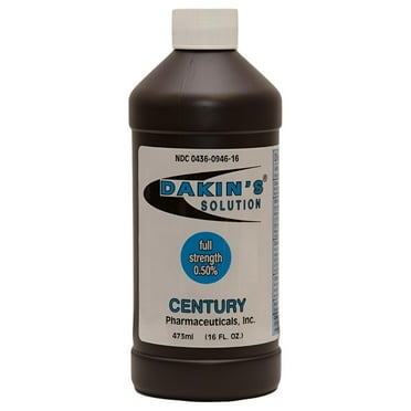 Dakin's Solution 0.25%- Half Strength Wound Therapy, Antiseptic Wash by ...