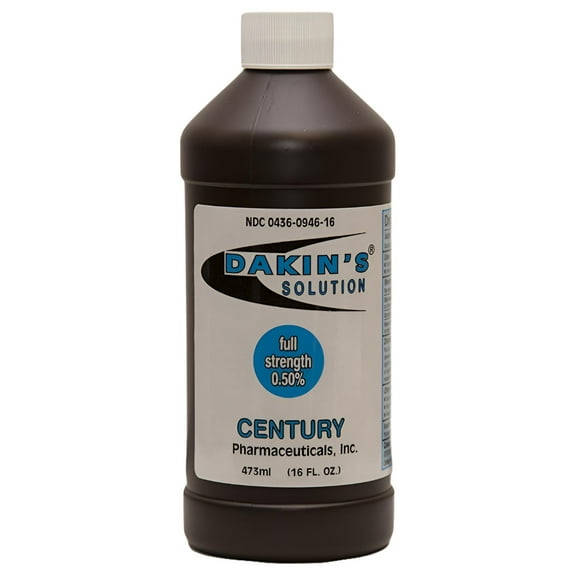 Dakin's Solution Full Strength Sodium Hypochlorite 0.5 % Wound Therapy ...