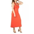 24 7 Comfort Apparel Womens Plus Size Racerback Maxi Dress
