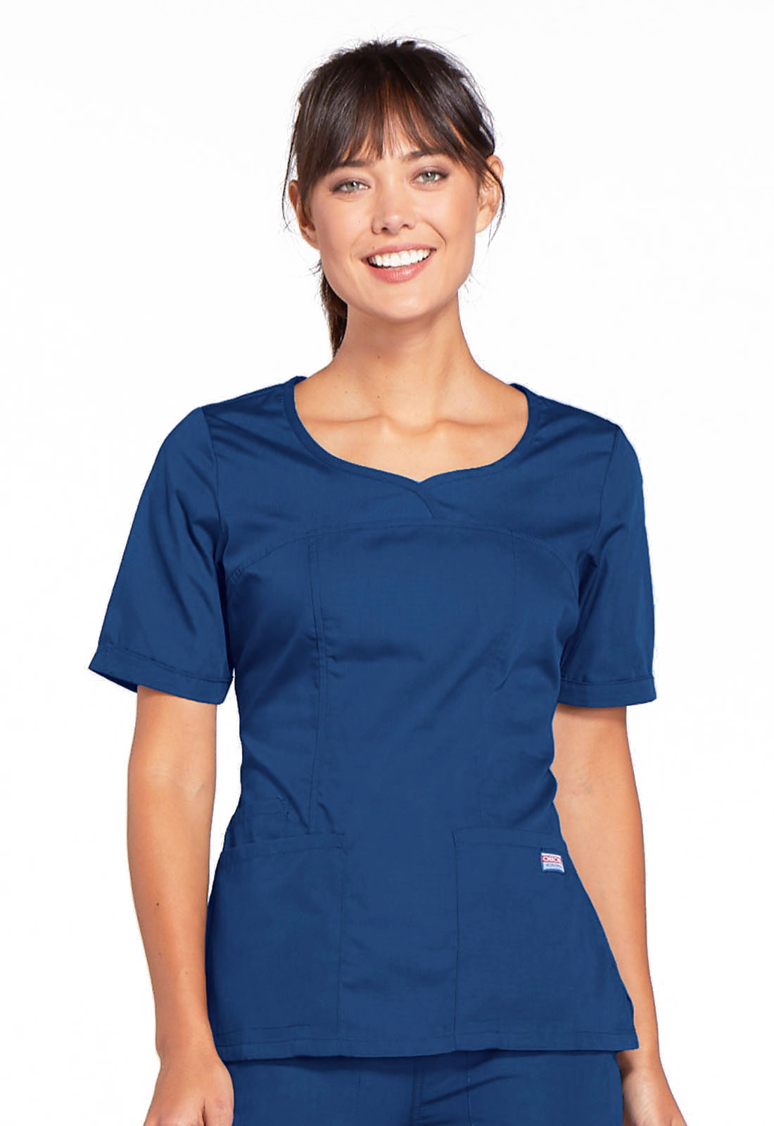 Workwear Originals Women Medical Scrubs Top V-Neck Plus Size 4746, 5XL ...